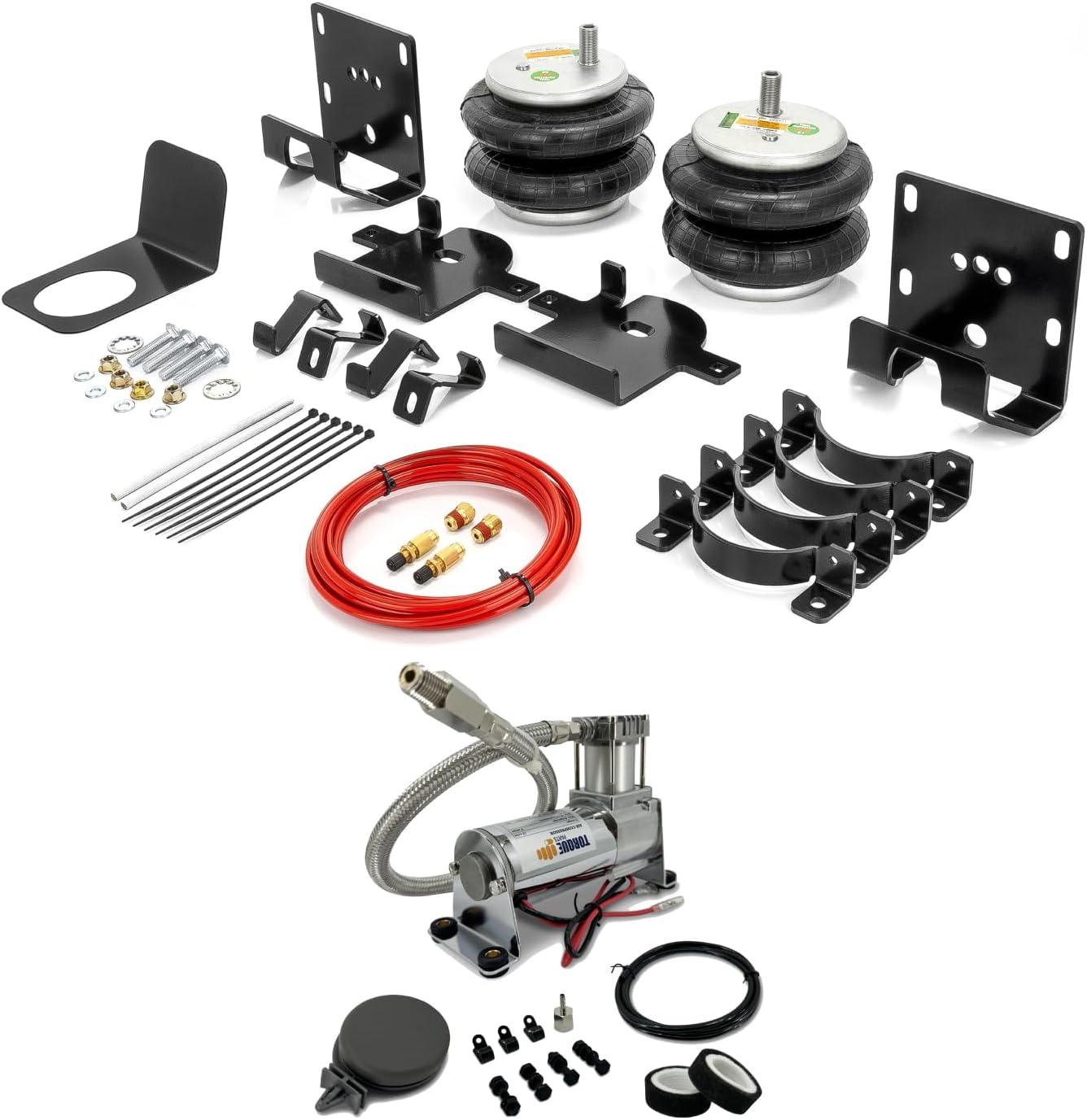 Amazon.com: TORQUE Compressor and Air Suspension Bags Kit for 2011-2024 ...