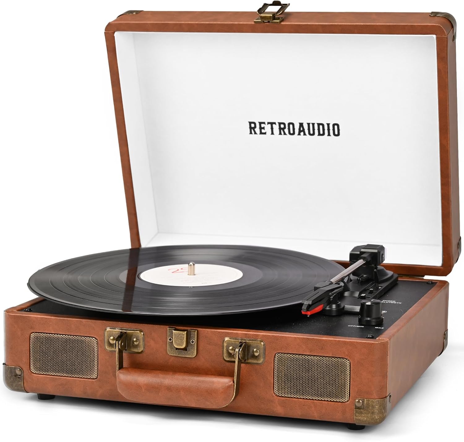 Amazon.com: Vinyl Record Player 3-Speed Bluetooth Portable Suitcase ...