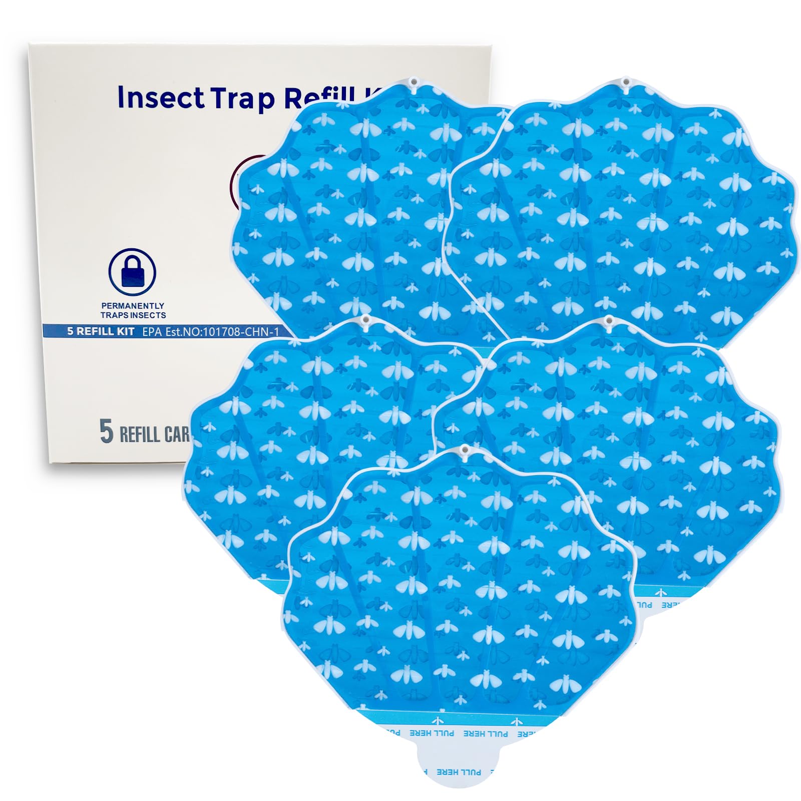 Amazon.com : Flying Insect Trap Refill Kit Plug-in Sticky Card Plug ...