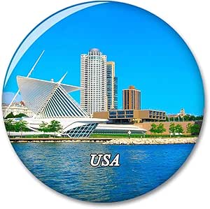 Amazon.com: USA America Milwaukee Art Museum Fridge Magnet Decorative ...