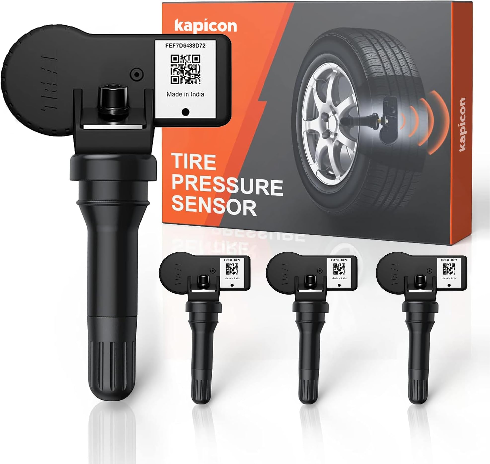 Kapicon Solar External KPMS Car Tire Pressure Monitoring System with 4 ...