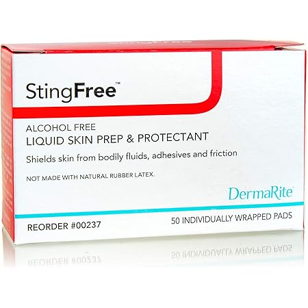 Amazon.com: DermaPrep Liquid Barrier Skin Prep Pads - 100 Pack - Skin ...
