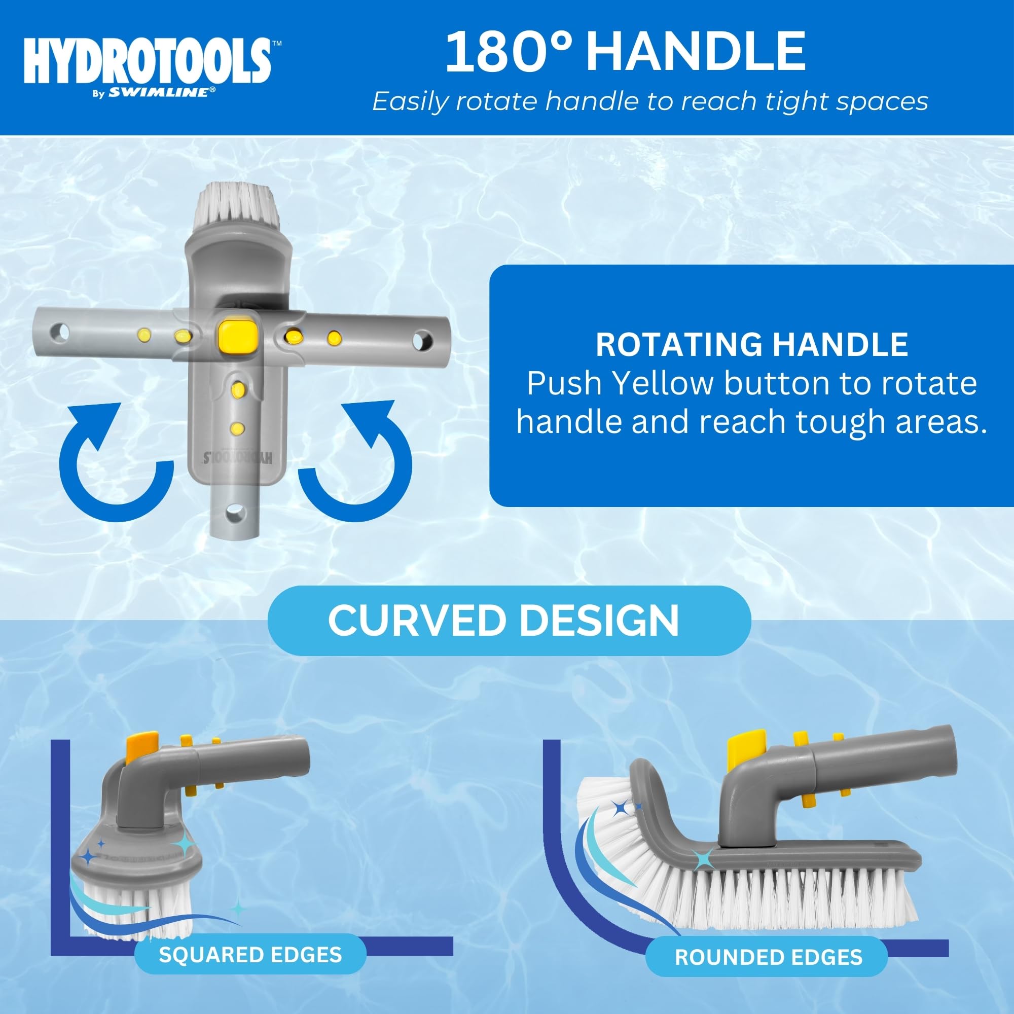 Snapklik.com : SWIMLINE HYDROTOOLS Pool Floor Wall Step Brush For ...