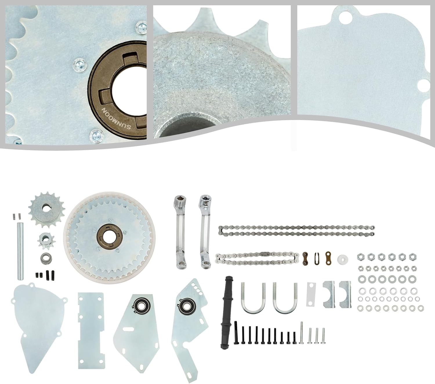 Amazon.com: Bike Jackshaft Kit,Silver Bike Shifter Jackshaft Kit 415 ...