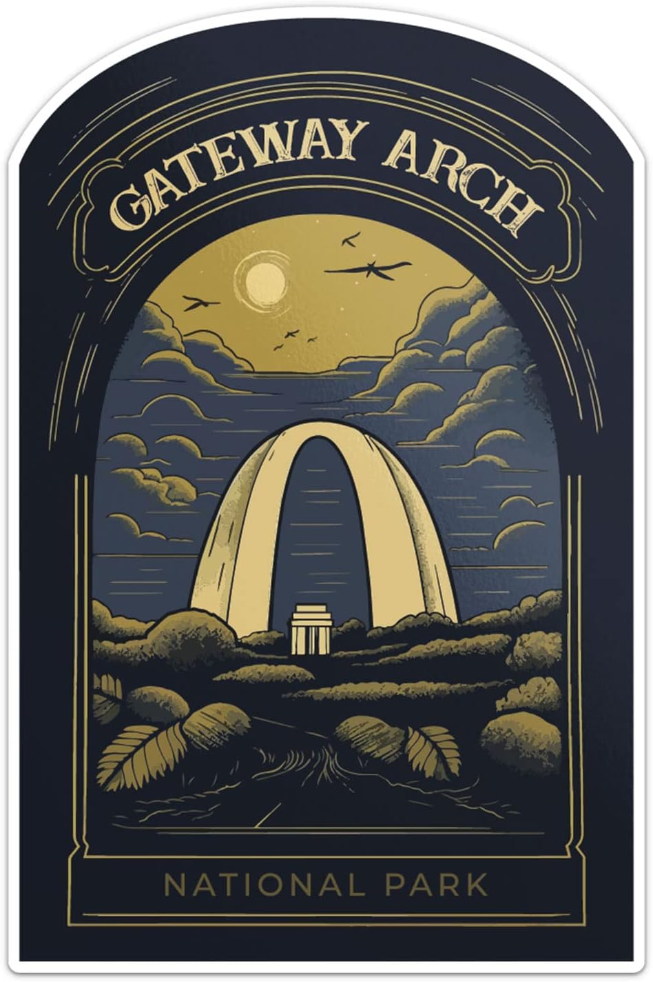 Amazon.com - Gateway Arch National Park Sticker - Waterproof Vinyl ...