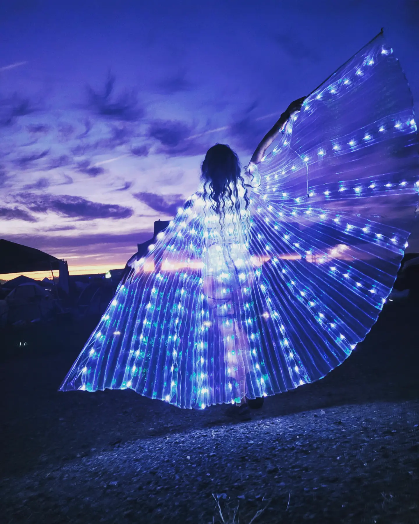 Amazon.com: iMucci LED Lights Belly Dance Isis Wings - Bellydance Glow ...