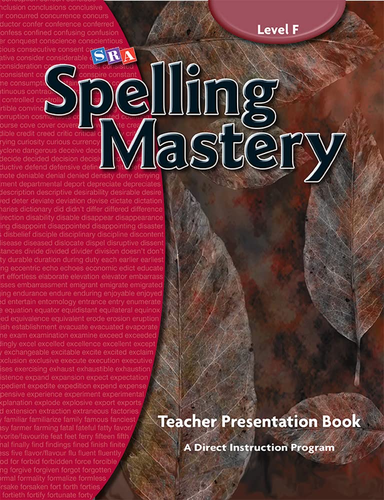 Spelling Mastery Level F, Teacher Materials: McGraw Hill: 9780076044924 ...