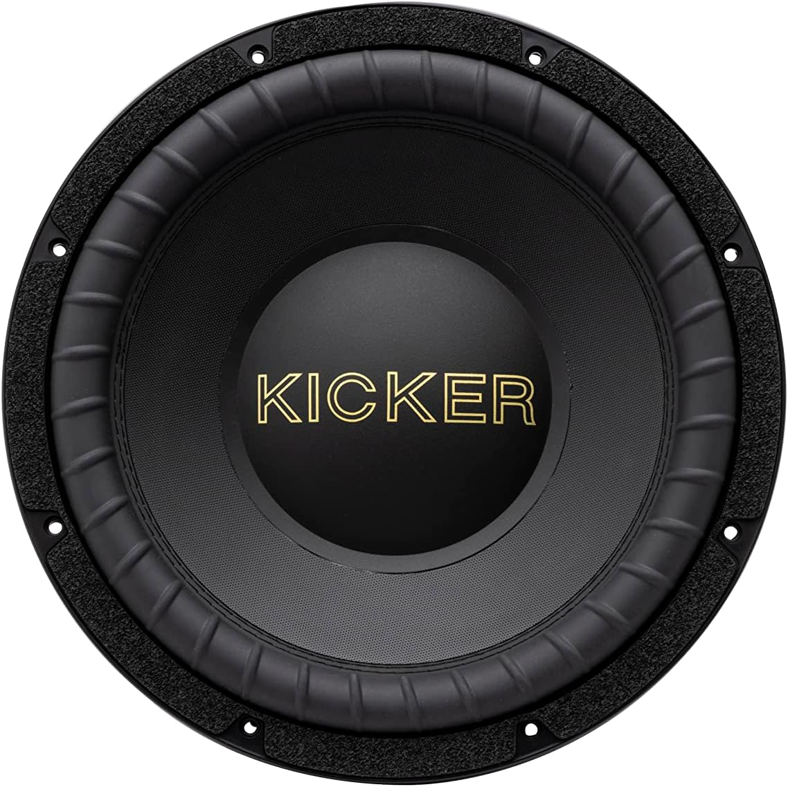 Amazon.com: KICKER 50GOLD124 50th Anniversary 12" Comp Gold Subwoofer ...