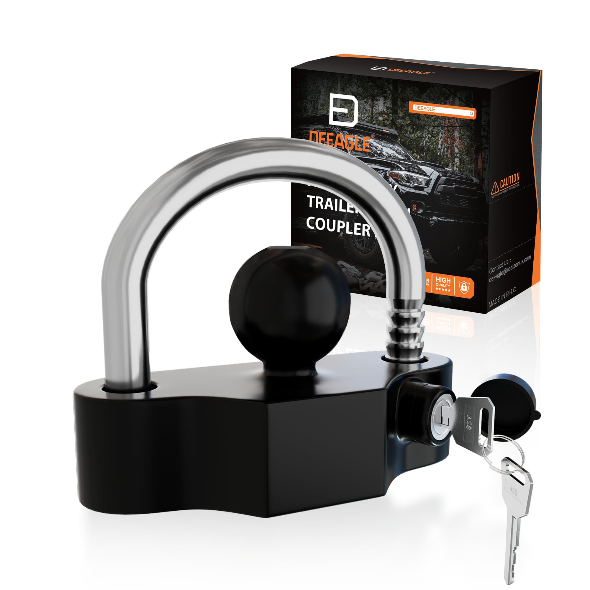 Snapklik.com : DEEAGLE Universal Trailer Coupler Ball Lock, Hitch Lock ...