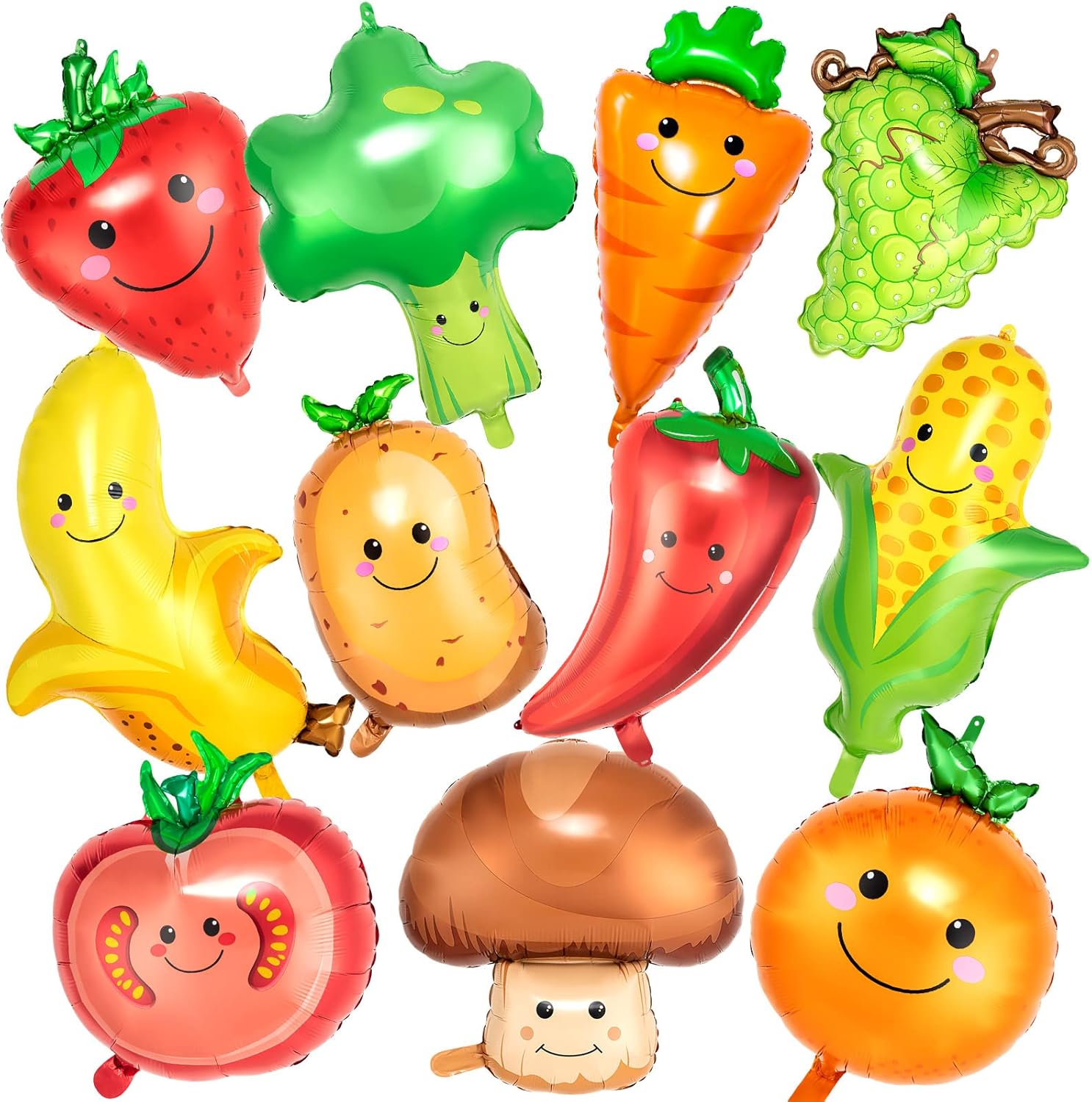 Amazon.com: Vegetable Balloons Fruit Foil Balloons, 11 Styles Fruit and ...