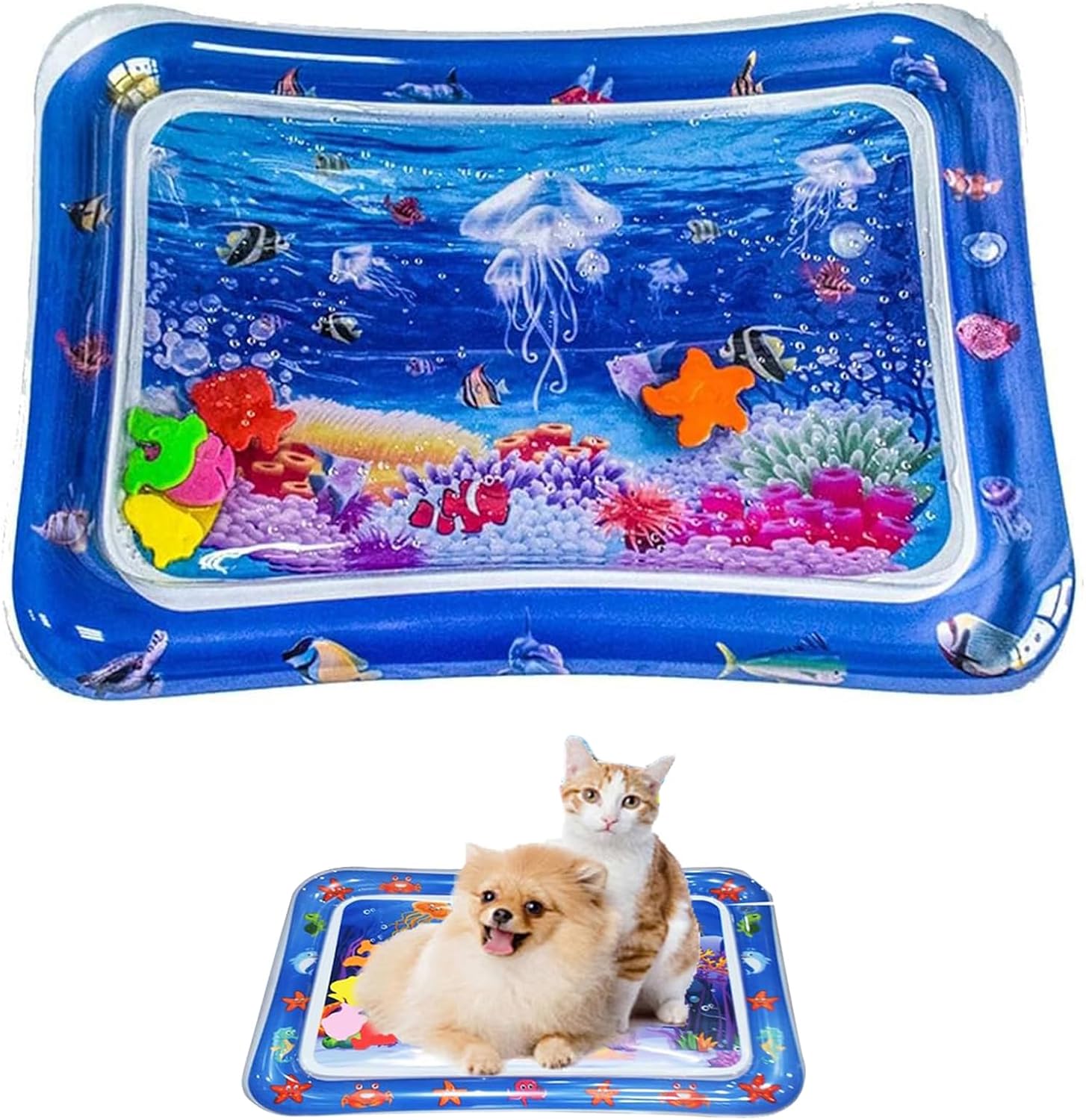 CHENRI Sensor Water Playmat, Sensory Water Play Mat for Cats, Water Mat ...