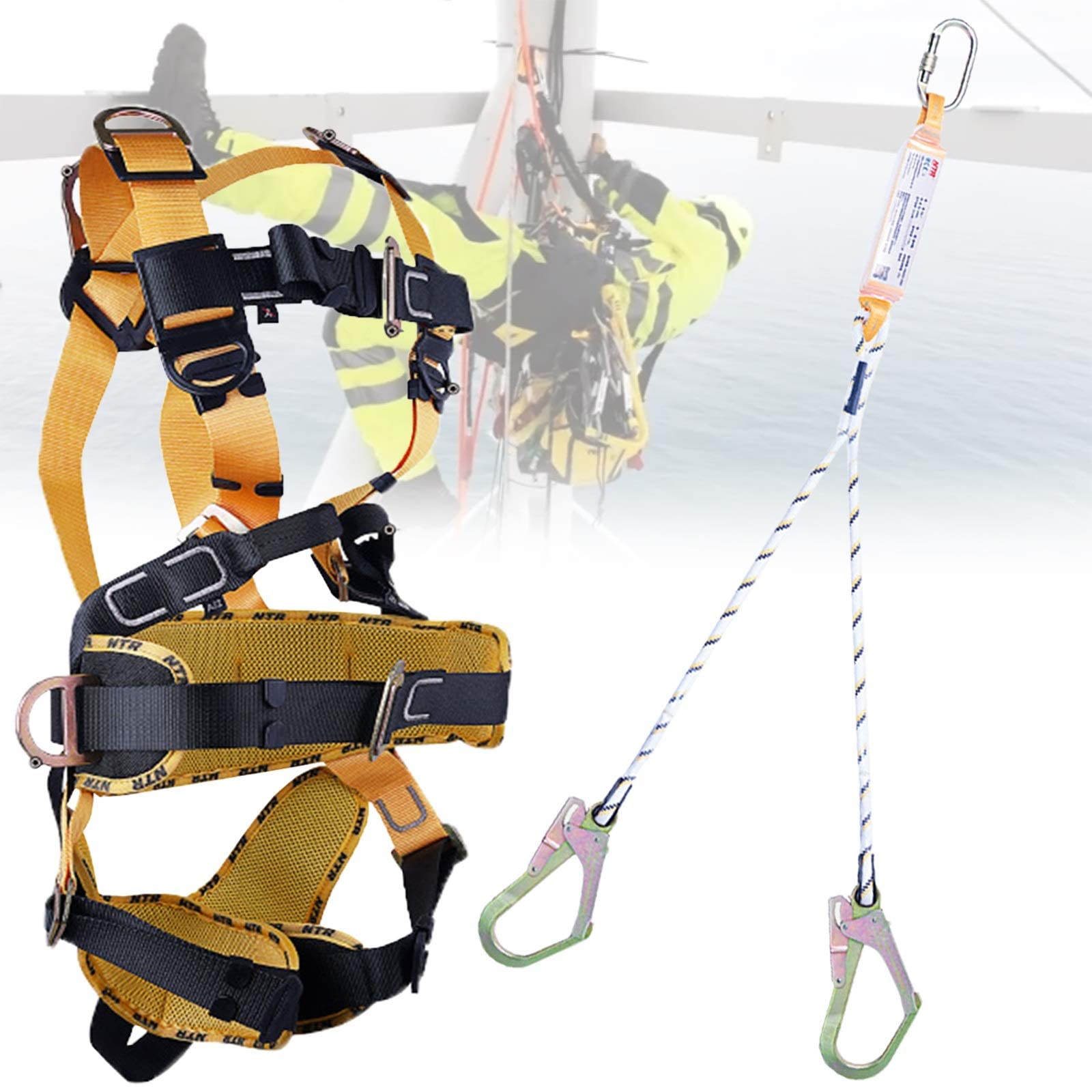 Buy Safety Harness Kit,Fall Arrest Climbing Harness,Durable and Strong ...