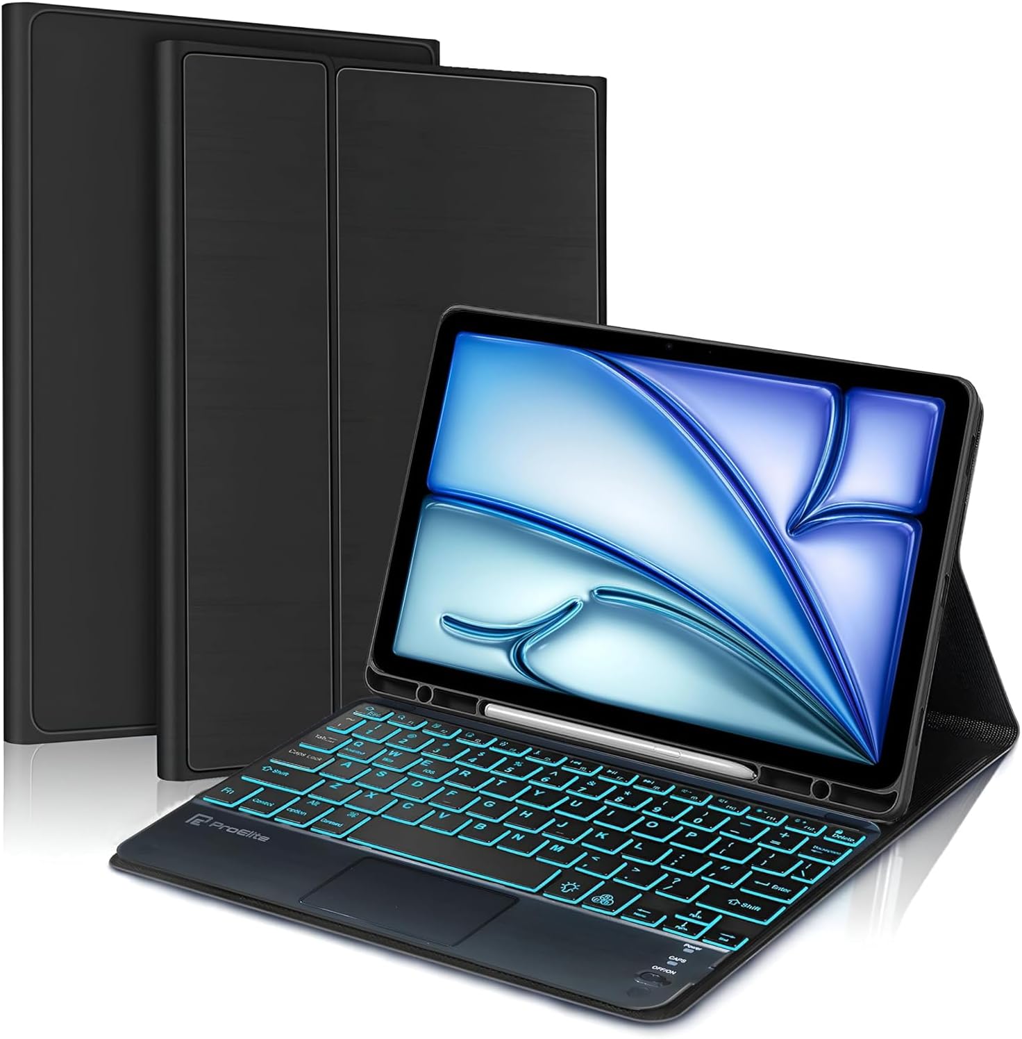 ProElite TouchPad Keyboard case for Apple iPad Air 11 inch M3/M2 2025 ...