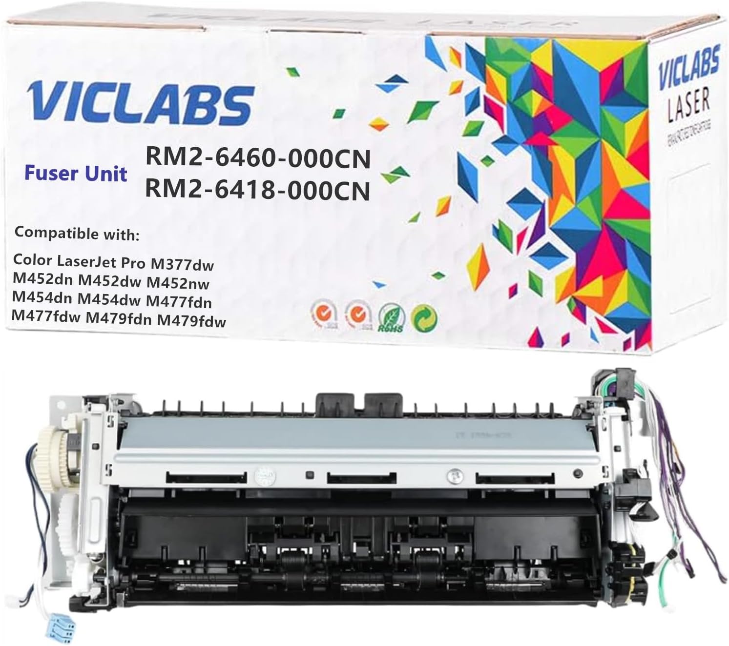 Amazon.com: VicLabs RM2-6418-000CN fuser Unit Replacement for HP RM2 ...