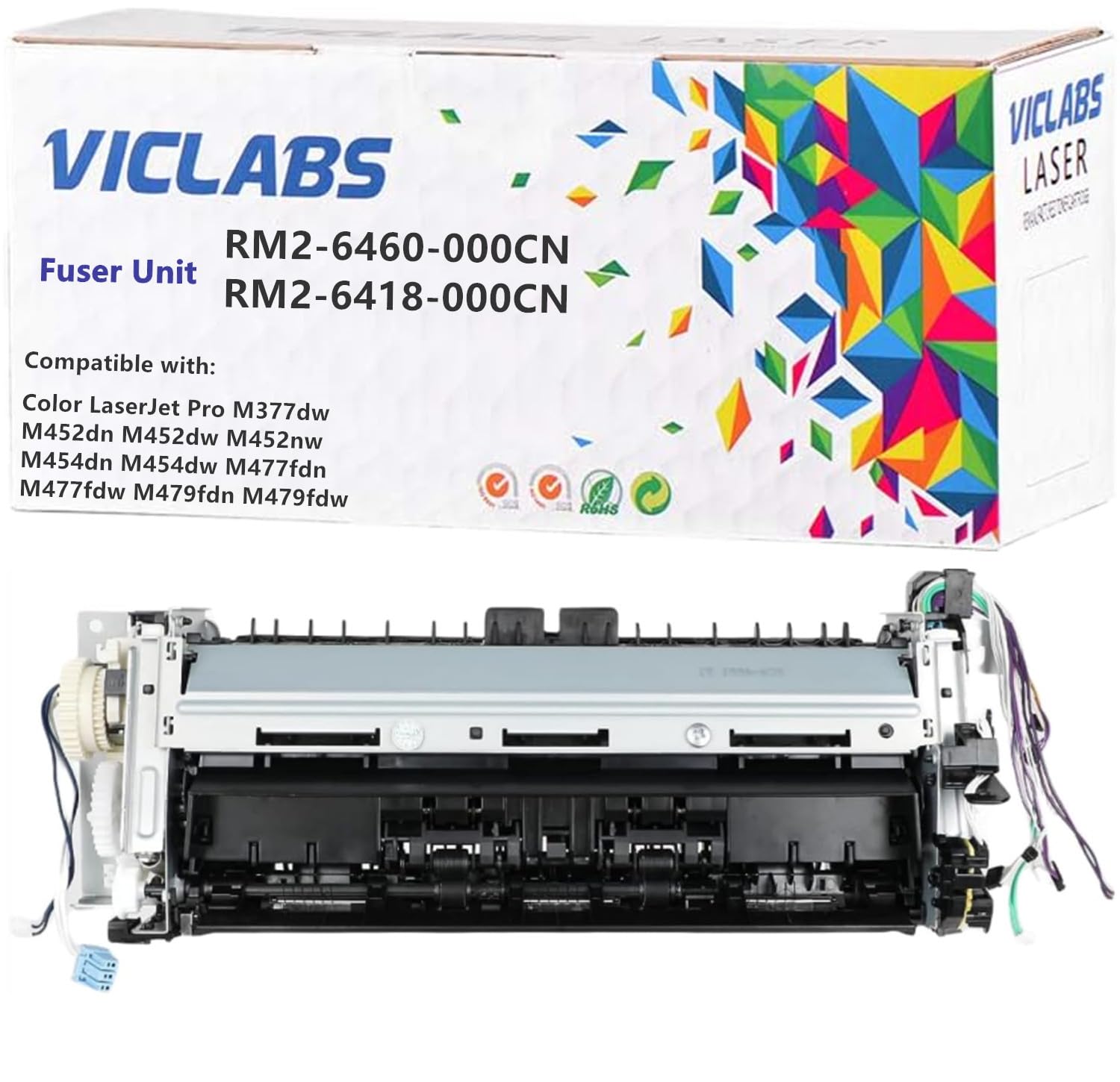 Amazon.com: VicLabs RM2-6418-000CN fuser Unit Replacement for HP RM2 ...