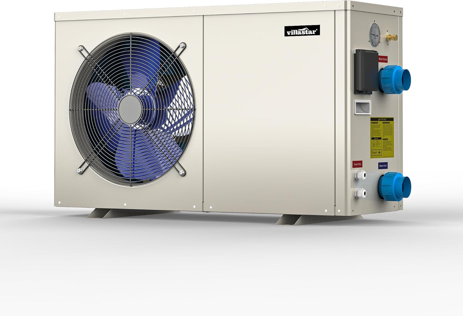 Amazon.com: villastar Swimming Pool Heat Pump for Above-Ground Pools ...