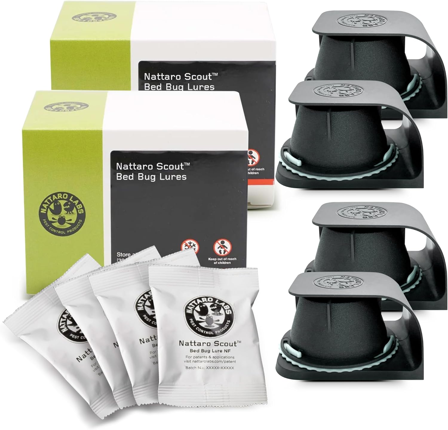 Amazon.com : Nattaro Scout Bed Bug Detection Trap – Non-Toxic Early ...