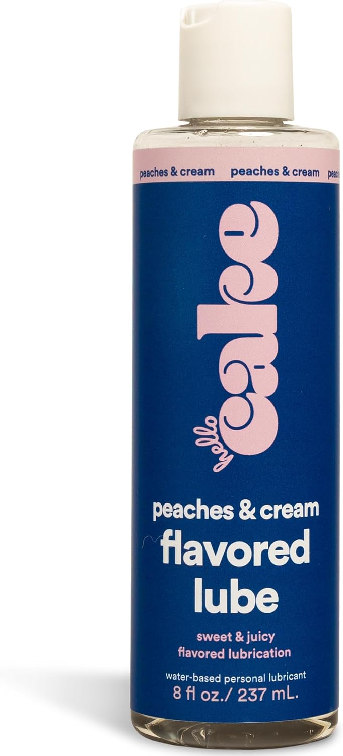 Amazon.com: Hello Cake Peaches & Cream Flavored Lube - Water-Based ...
