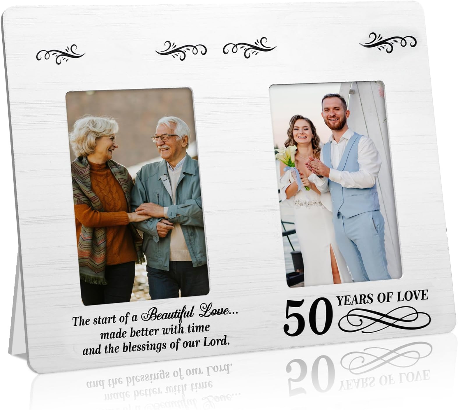 Amazon.com - Vercraft 50th Anniversary Picture Frame 50th Wedding ...