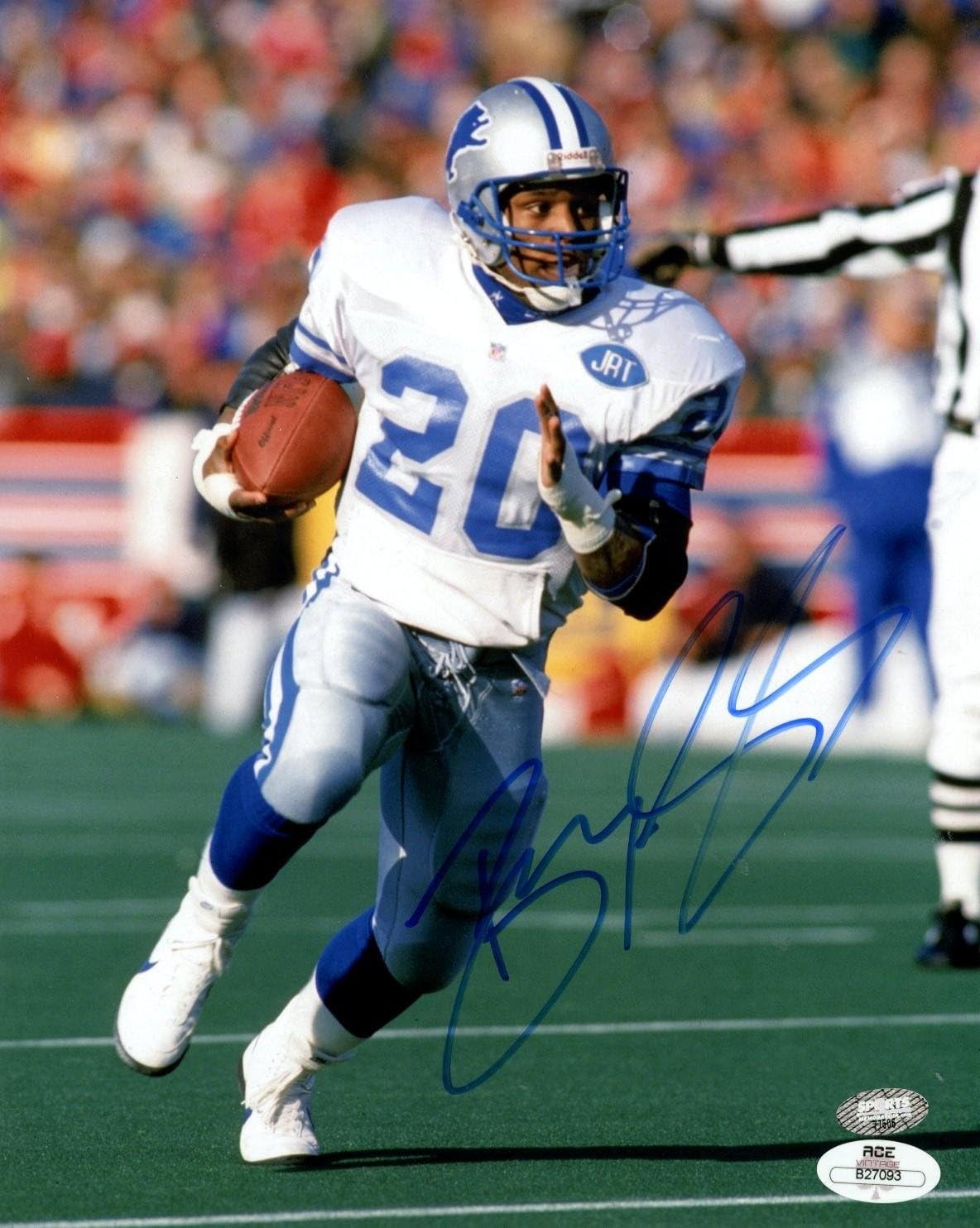 Barry Sanders Autographed Picture - 8x10 SM Holo - Autographed NFL ...