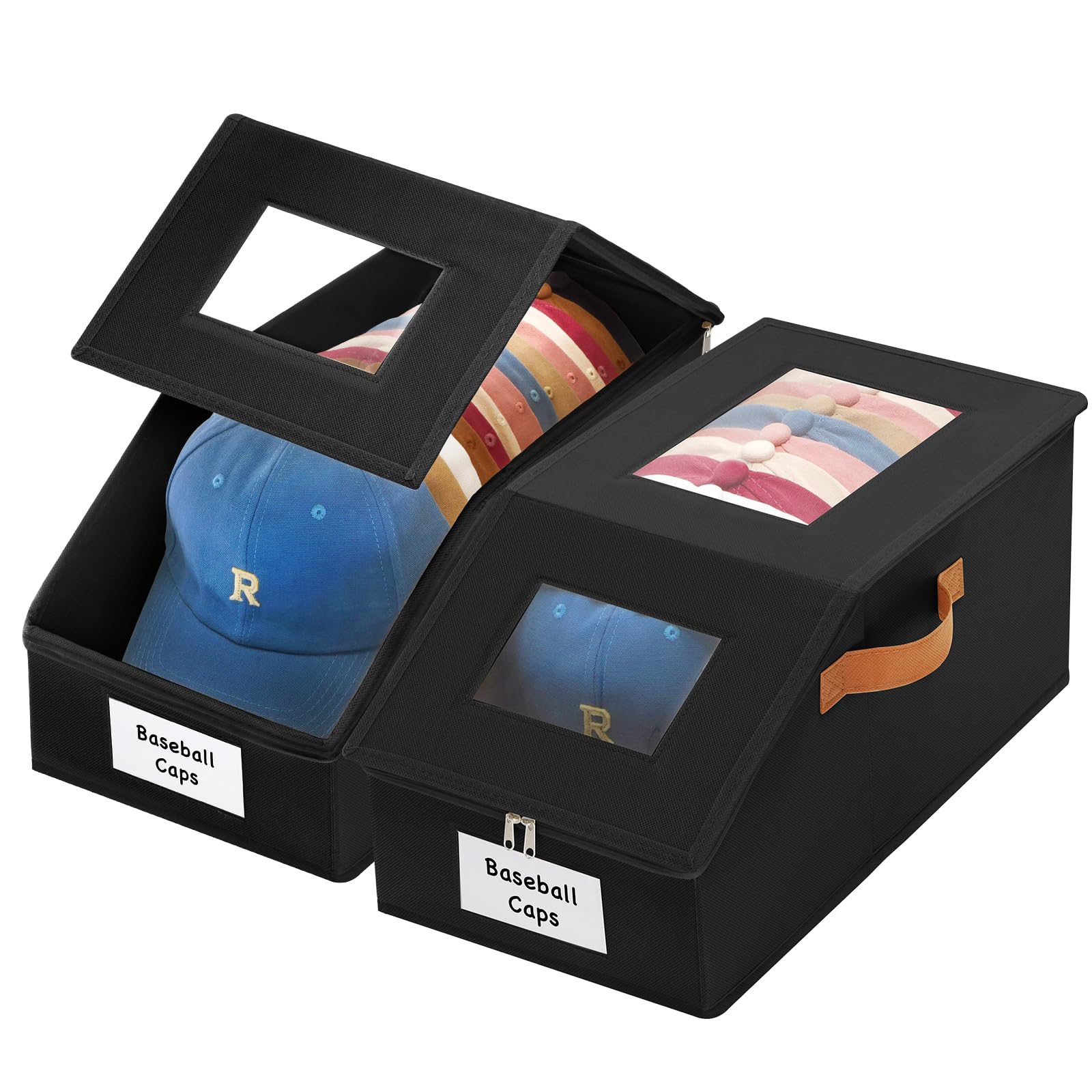 Snapklik.com : Baesyhom 2 Pcs Extra Large Hat Organizer & Storage Box ...