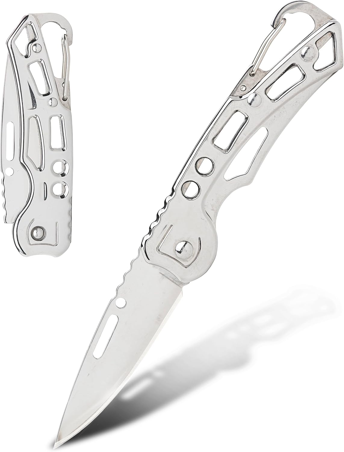 Amazon.com: HYLER Folding Pocket Knife, Mini Keychain Box Cutter with ...