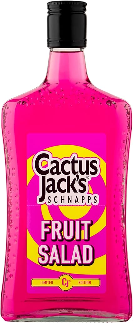 Cactus Jack's Fruit Salad Flavoured Schnapps, Fruit Flavoured Pink ...