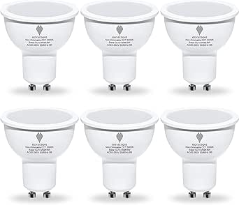 GU10 LED Bulbs,Goyaesque Lighting LED Replacement for Halogen Bulb,Warm ...