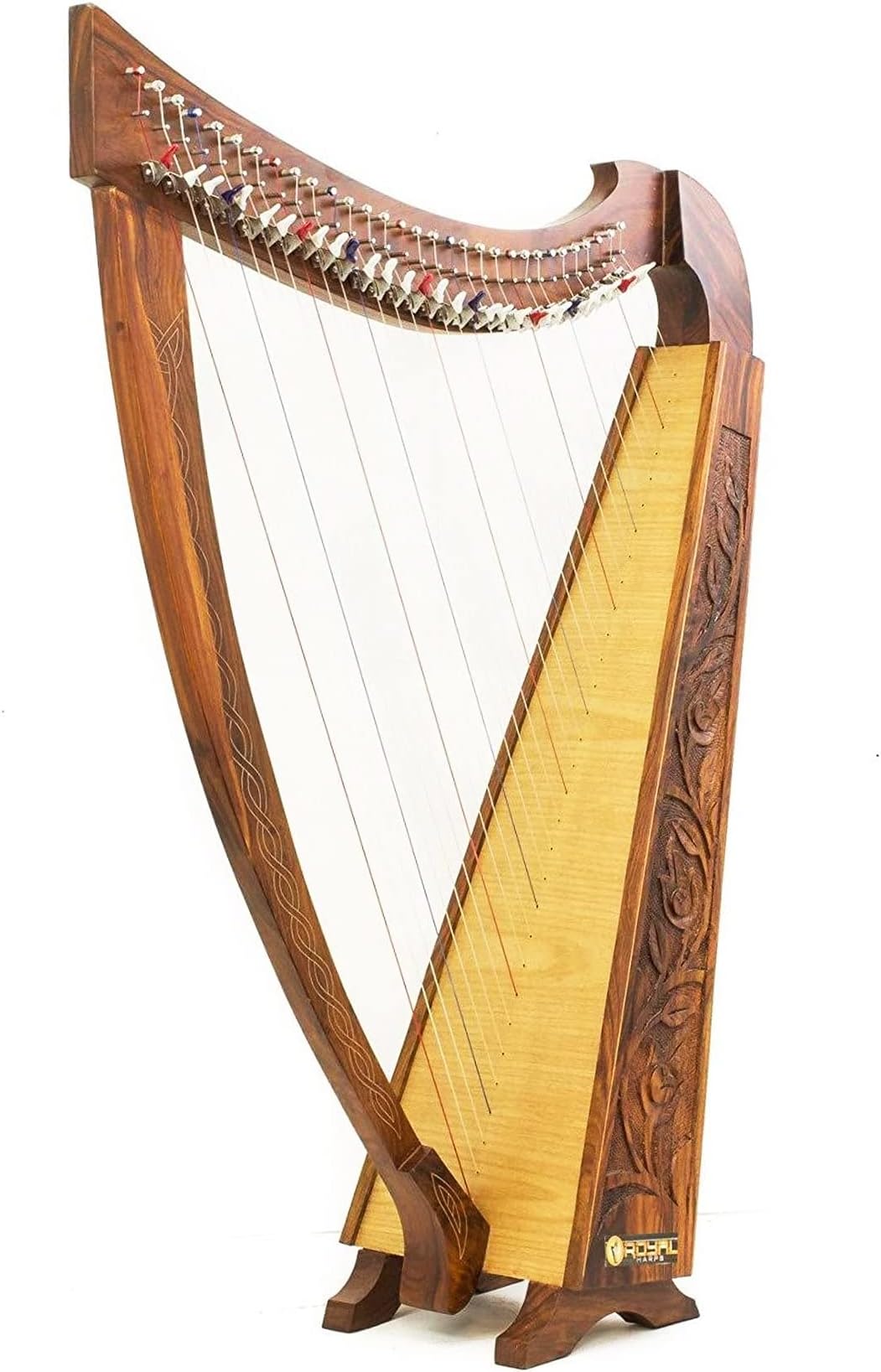 Amazon.com: Roosebeck Heather Harp w/Full Chelby Levers - Vine Engraved ...