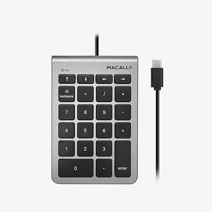 Amazon.com: USB C Wired Number Pad for Mac - 10 Key USB Keypad, Type C ...