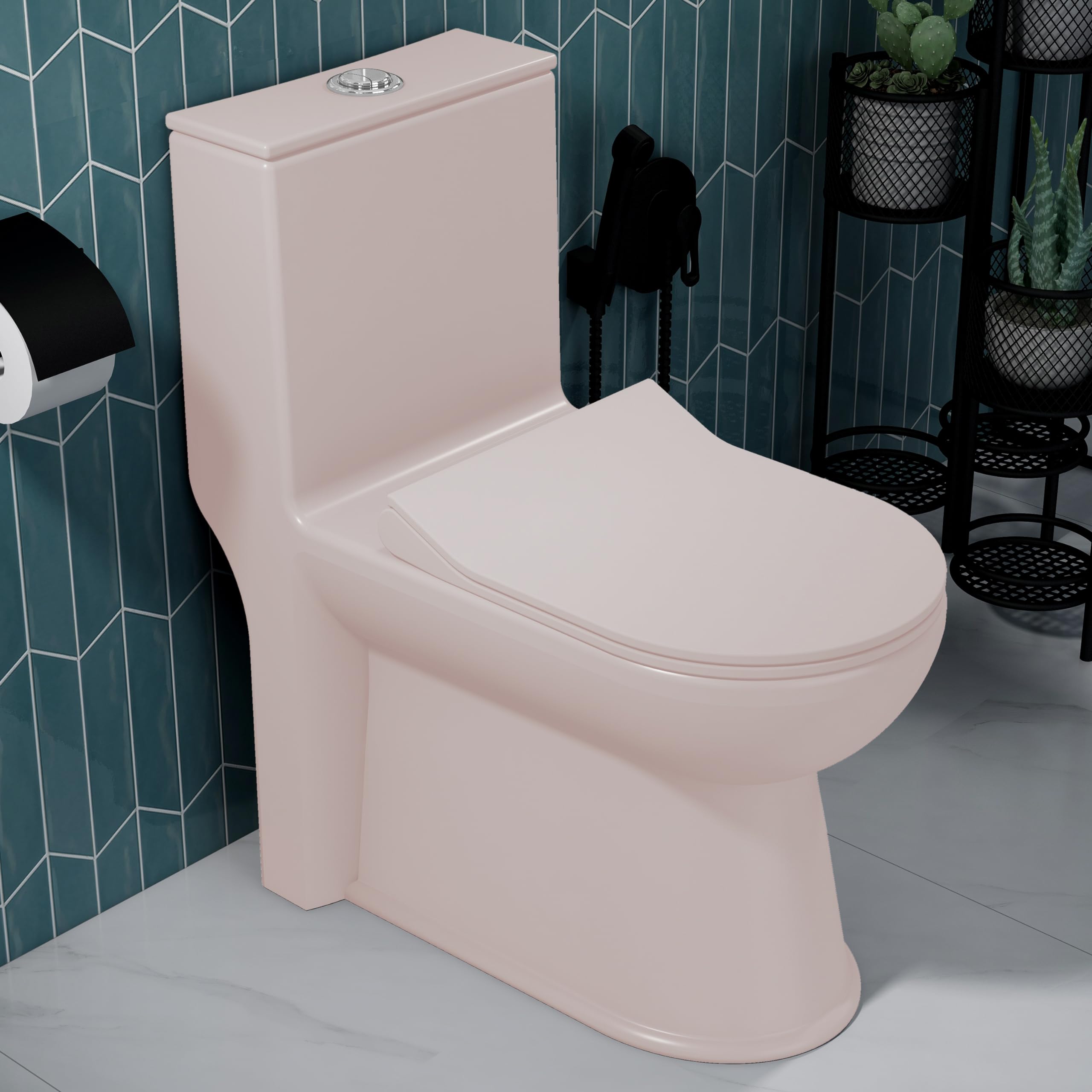 Buy ex Platinium Ceramic Rimless One Piece Western Toilet/Commode for ...