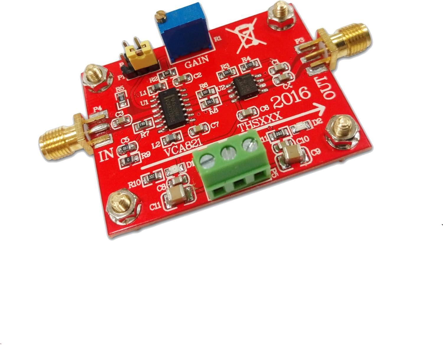 Amazon.com: 1 pc Adjustable gain Amplifier VCA821 THS3201 200M ...