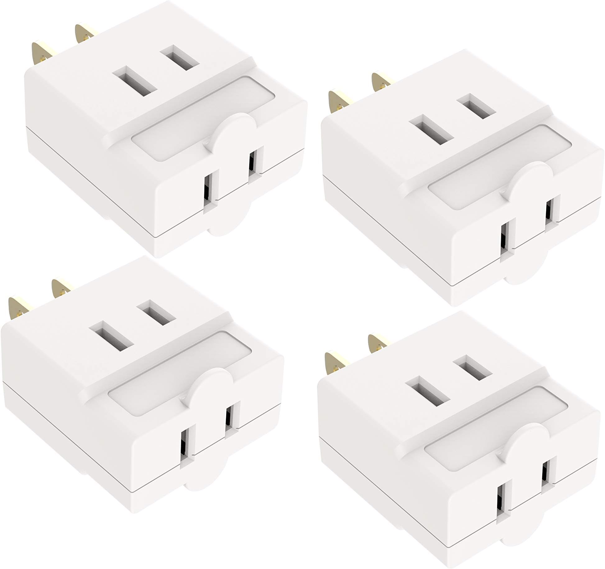 Amazon.com: Oviitech Single Receptacle to 3 Outlet Cube Wall Tap,Plug ...