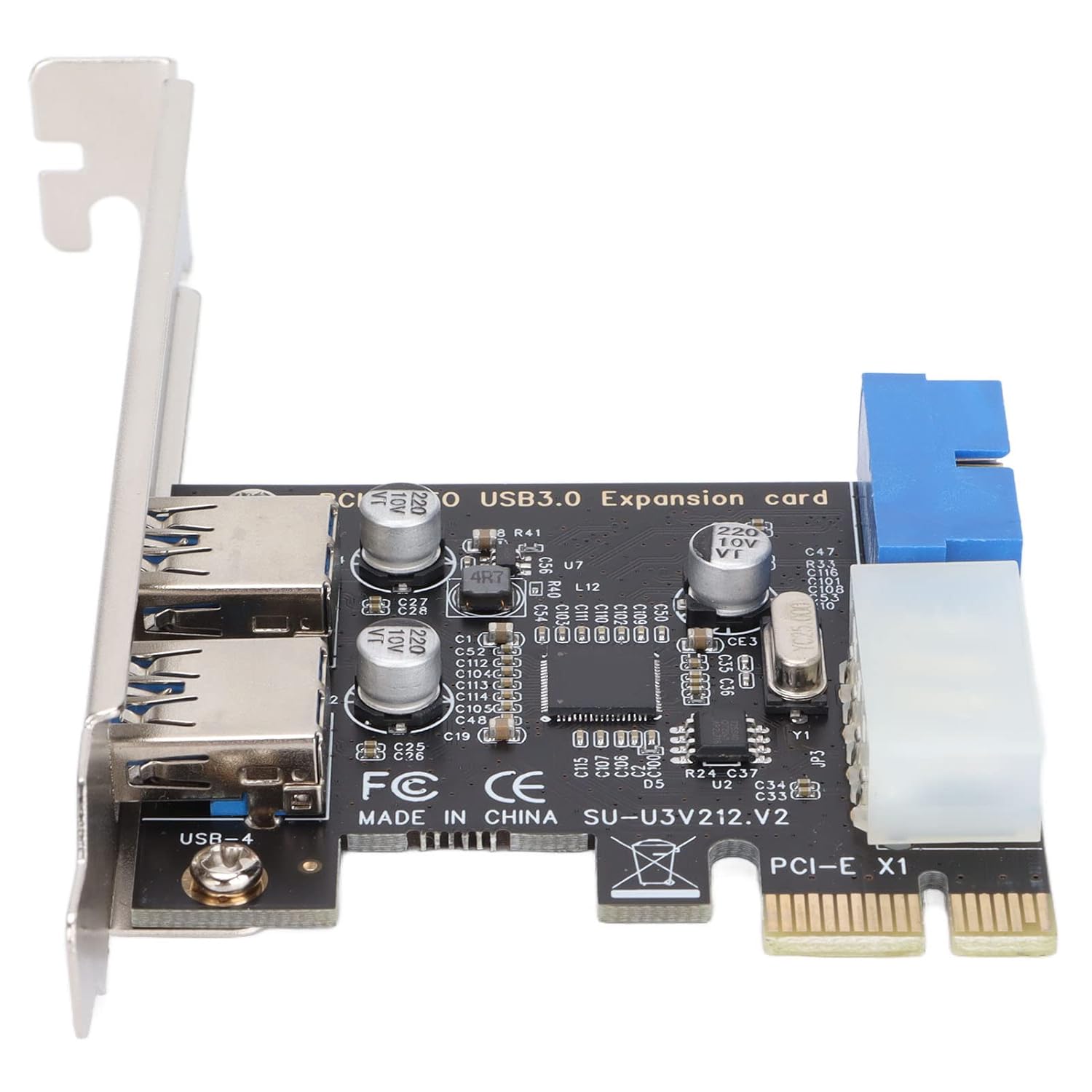 2 Ports USB 3.0 PCI Express Expansion Card, Super Speed 5Gbps USB Card ...