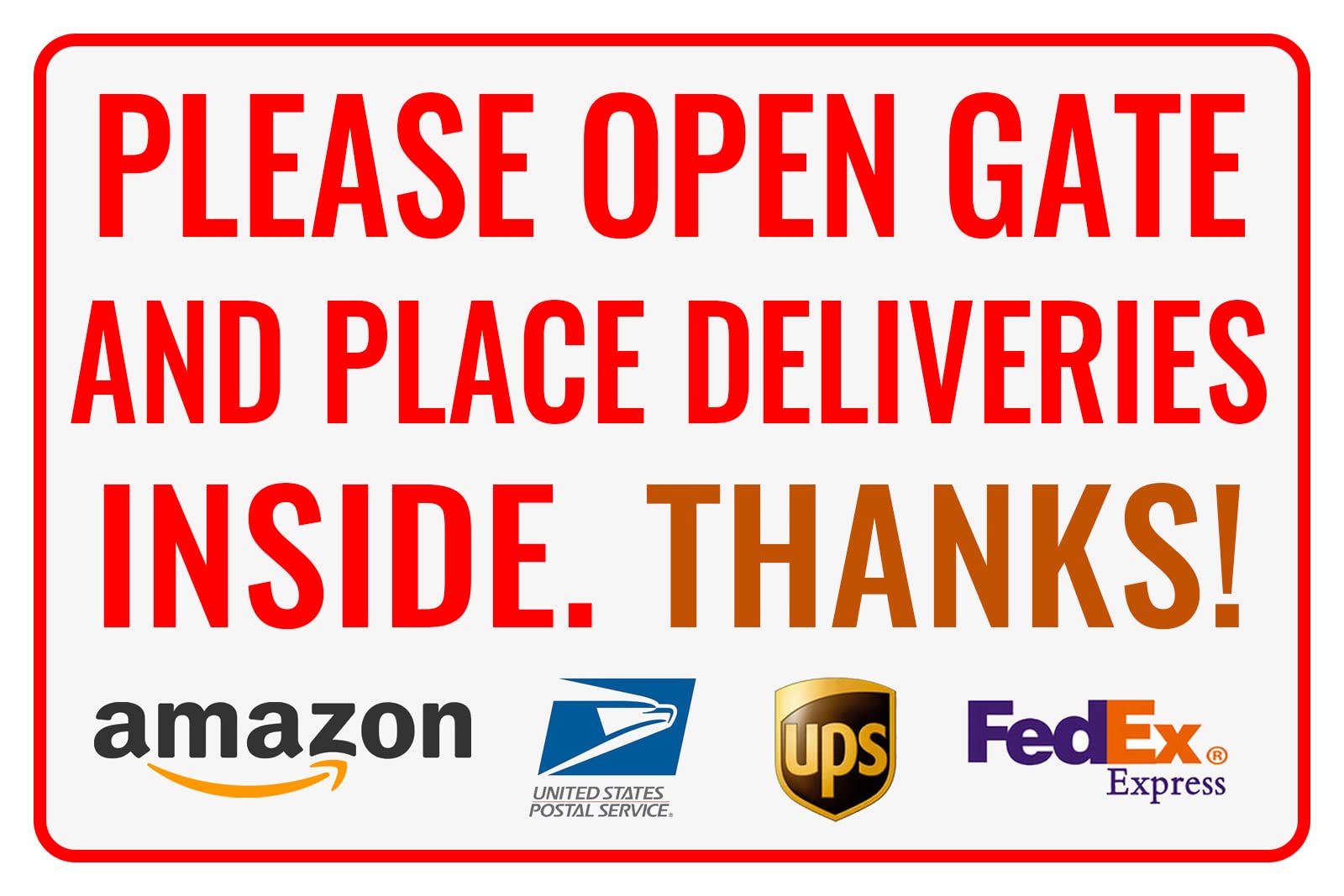 Snapklik.com : Please Open Gate And Place Deliveries Inside - Bestylez ...