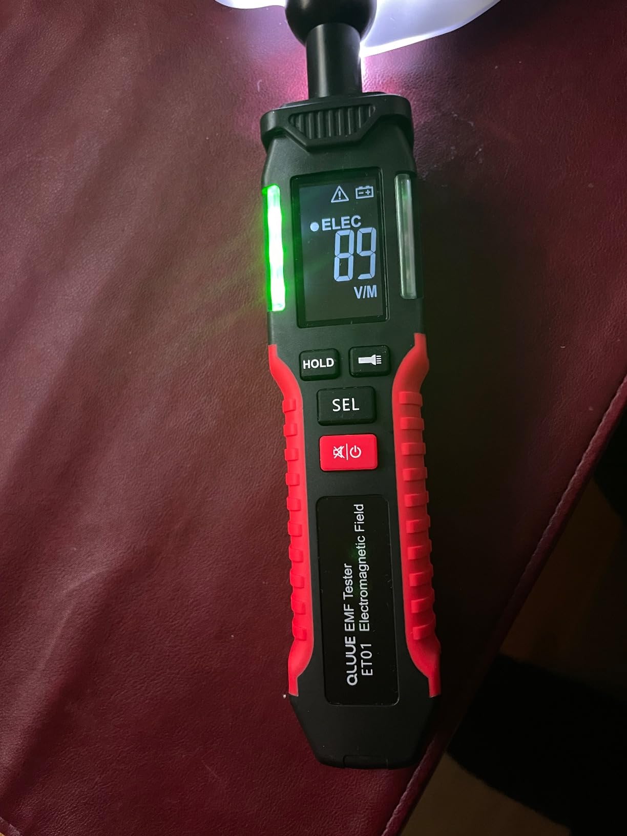 QLUUE EMF Messgerät, tragbares digitales EMF Messgerät mit LCD-Display ...