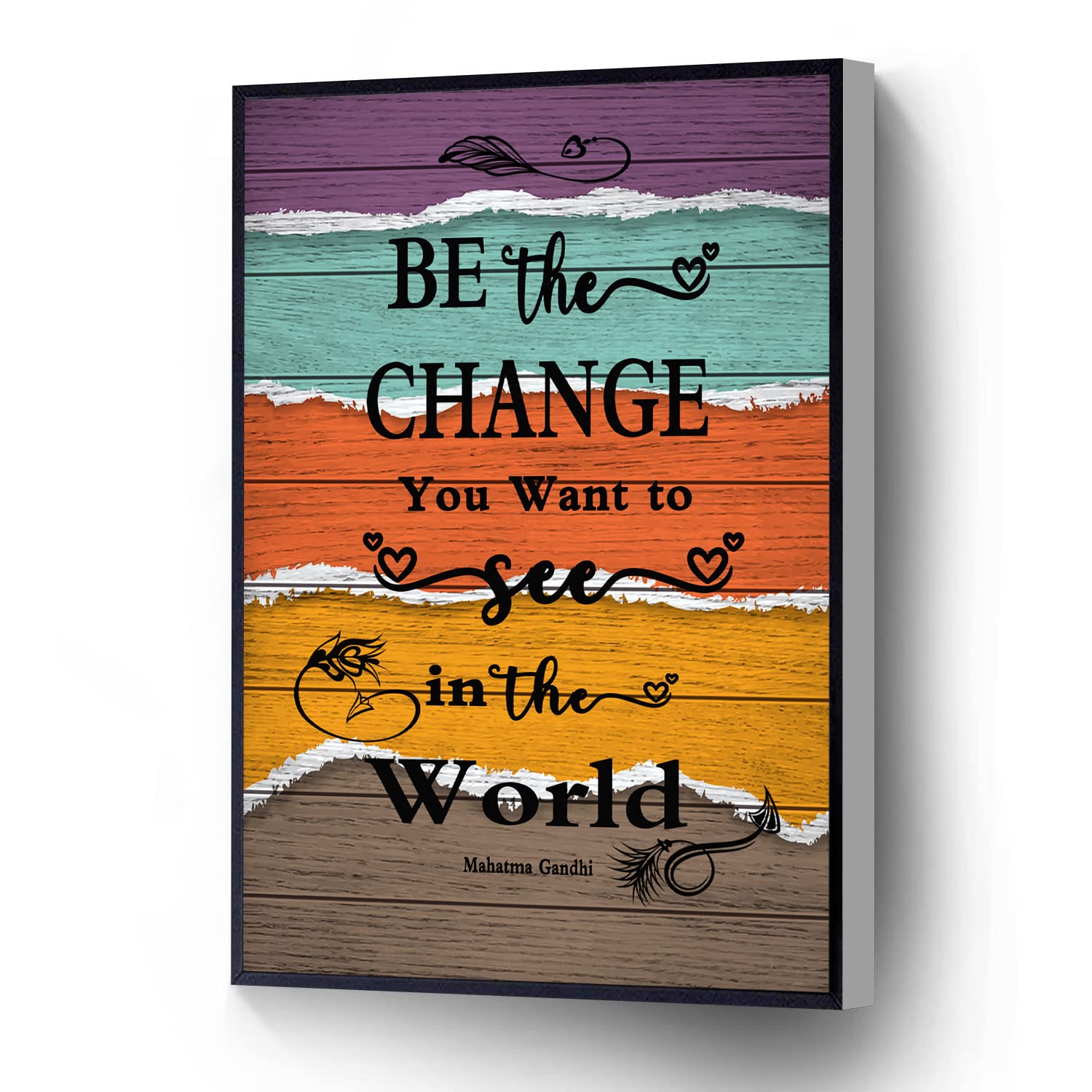 Be The Change You Want To See In The World Poster