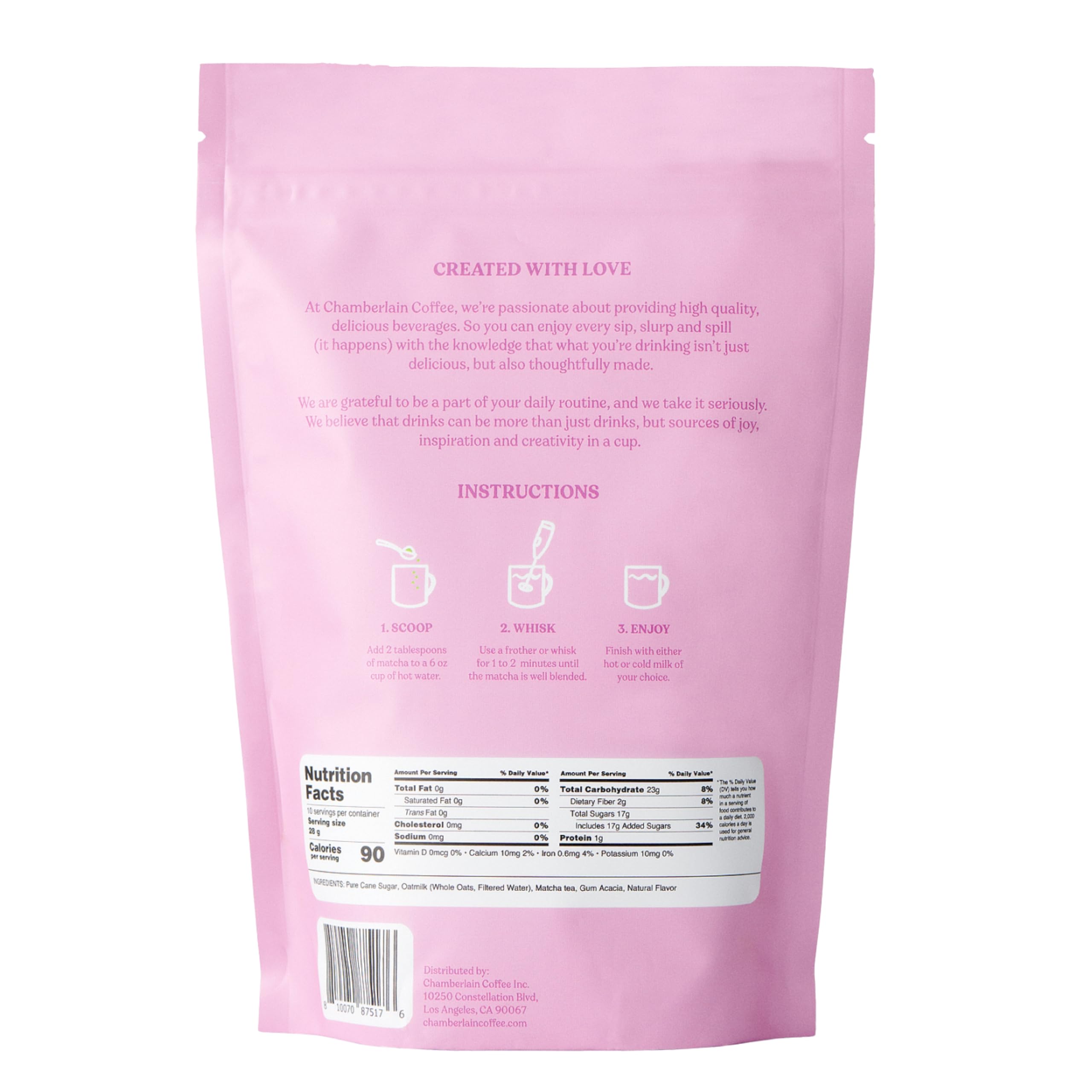 Snapklik.com : Chamberlain Coffee Lavender Matcha Latte Mix - Matcha Latte