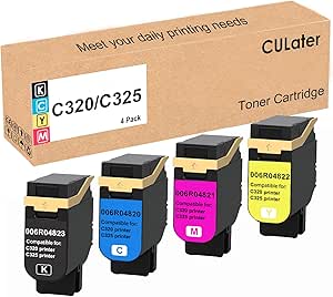 Amazon.com: C320 C325 Toner Cartridge Replacement for Xerox 006R04820 ...