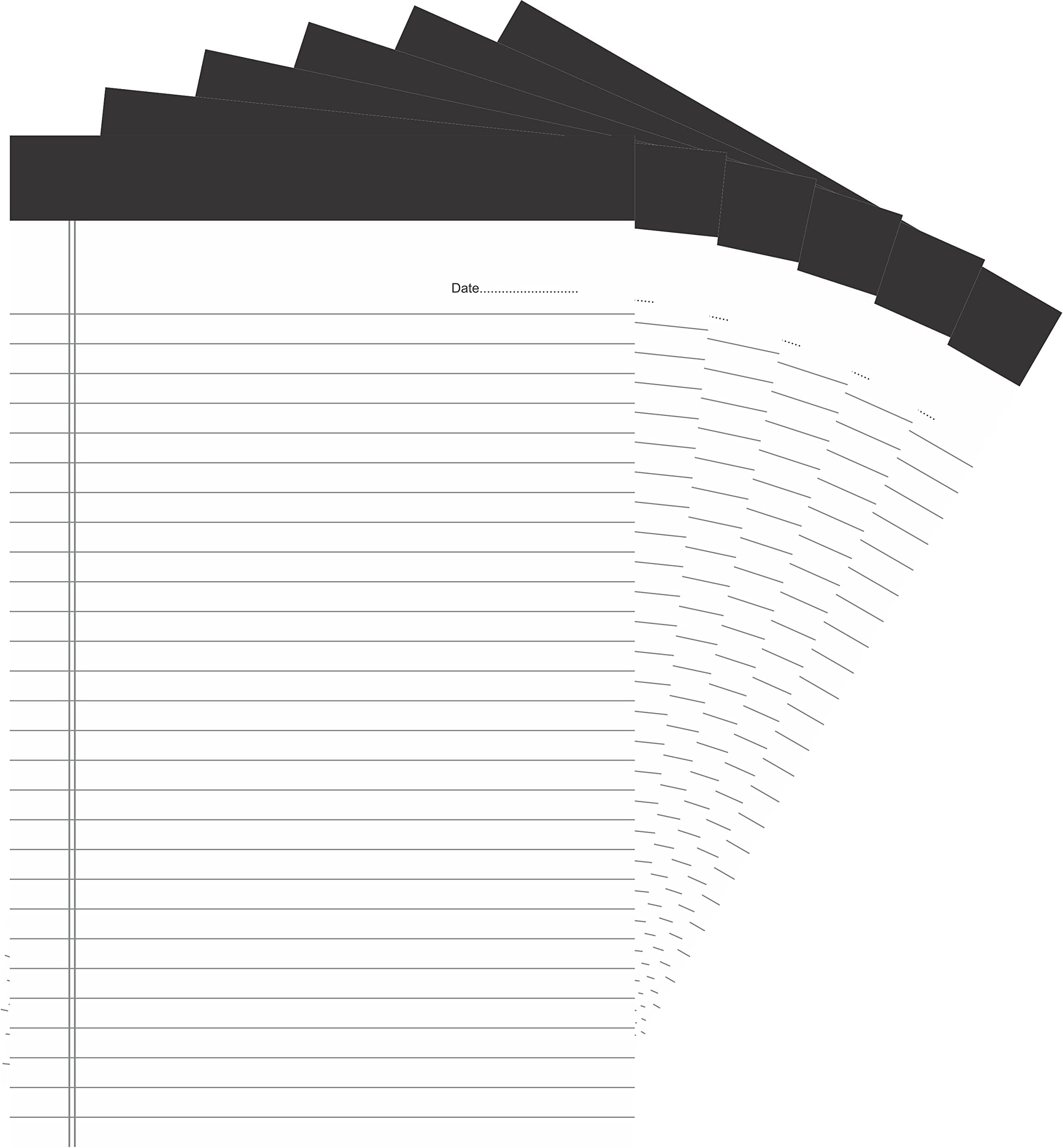 amazon basics Wide Ruled 10.5x8.5 - Inch 50-Sheet Lined Writing Note ...