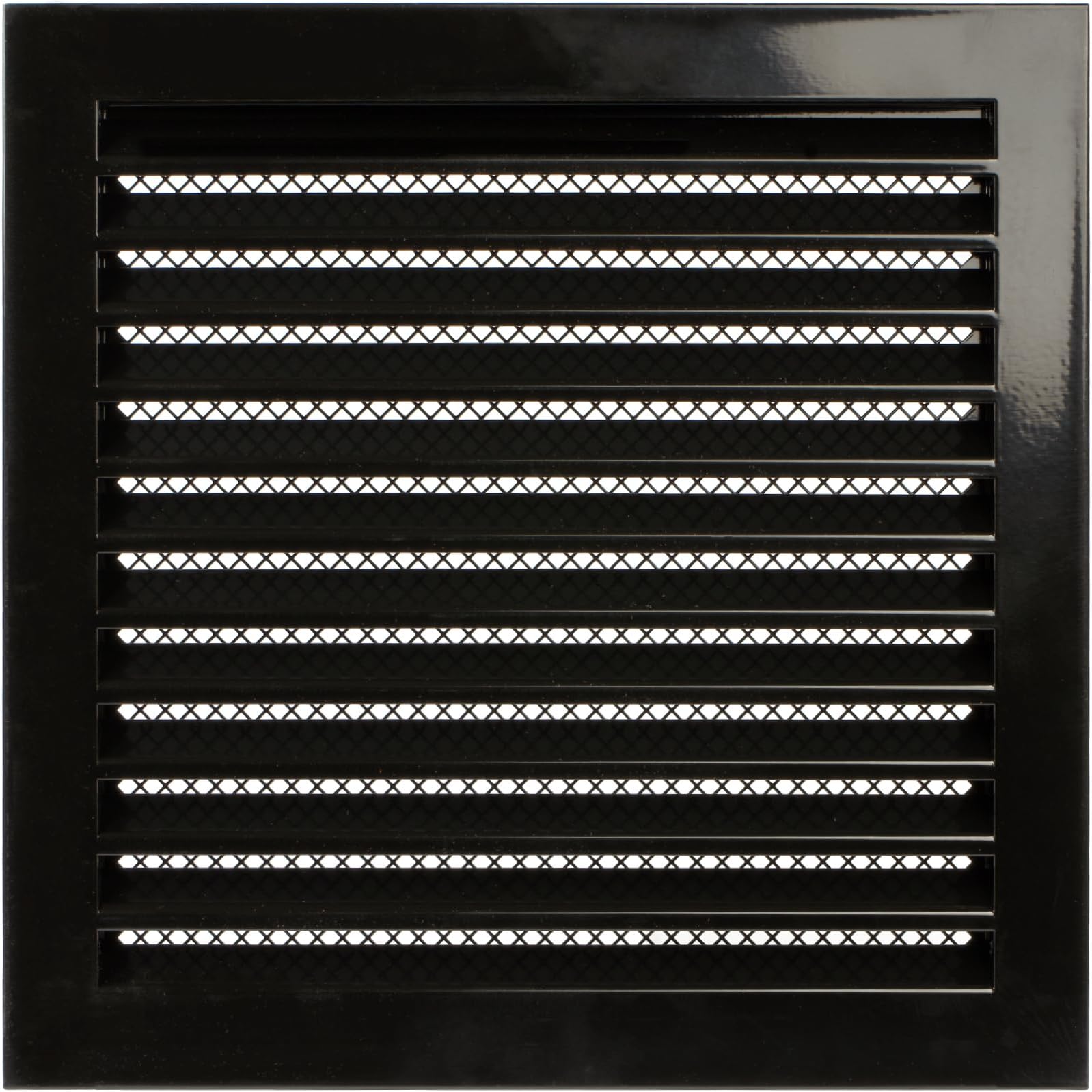 Black Vent Cover 12" x 12" (Outer Dimensions) - Galvanized Steel ...