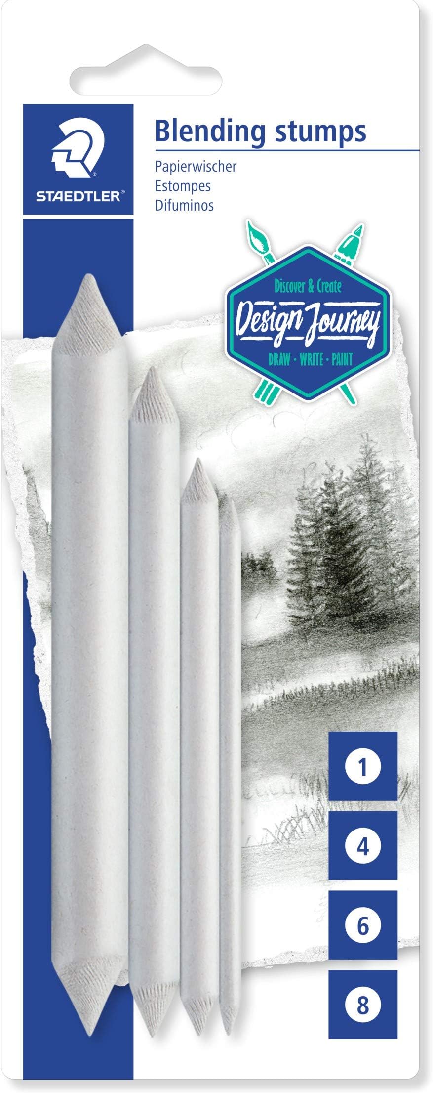 STAEDTLER 5426-S BK4 Design Journey Paper Blending Stumps (Pack of 4 ...