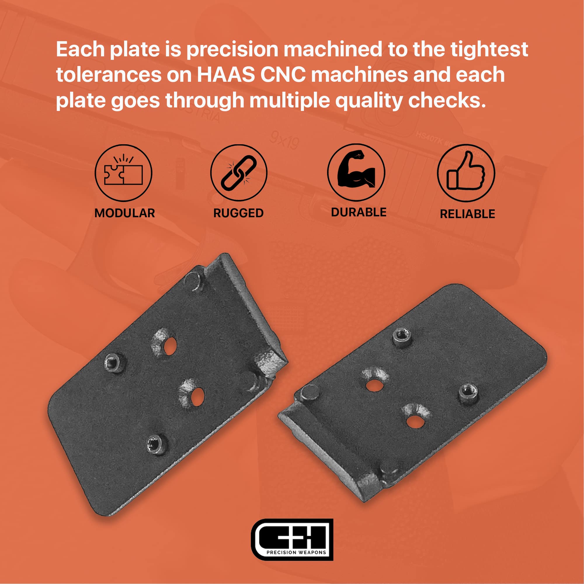Buy CHPWS Glock MOS Plate V4 MIL - Glock Accessories Handgun Sight ...