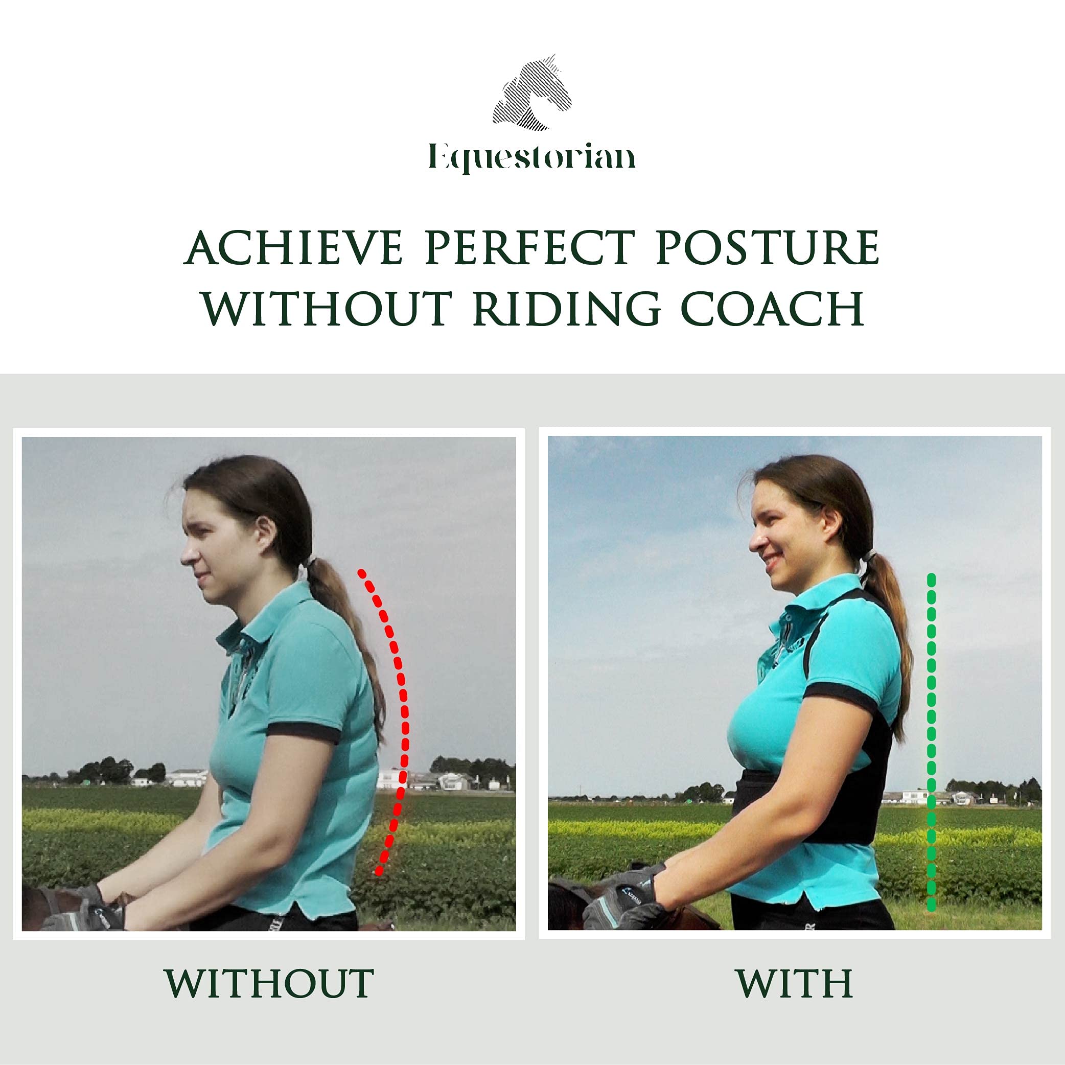 Equestorian Upper Back Support Posture Corrector to Improve Your Riding ...