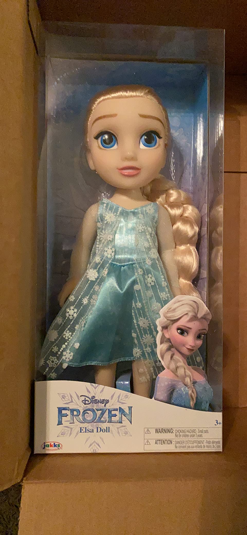 Amazon.com: Disney 039897989211 Frozen Elsa Toddler Doll, Blue : Toys ...
