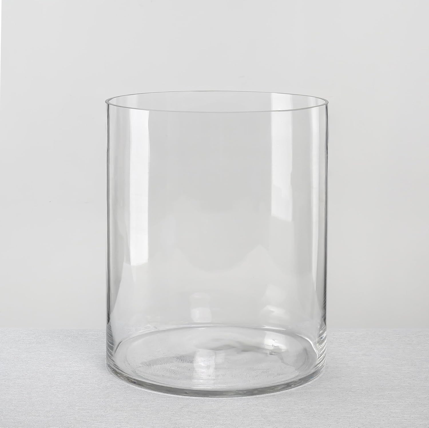 Amazon.com: CYS Excel Large Clear Glass Cylinder Vase (H:12" D:10 ...