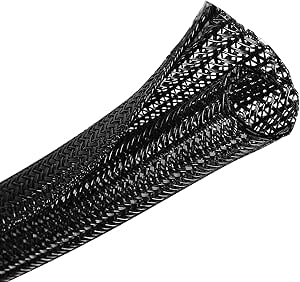 Amazon.com: 25ft 1/2 inch Cable Sleeve, Wire Loom Twire Protector ...