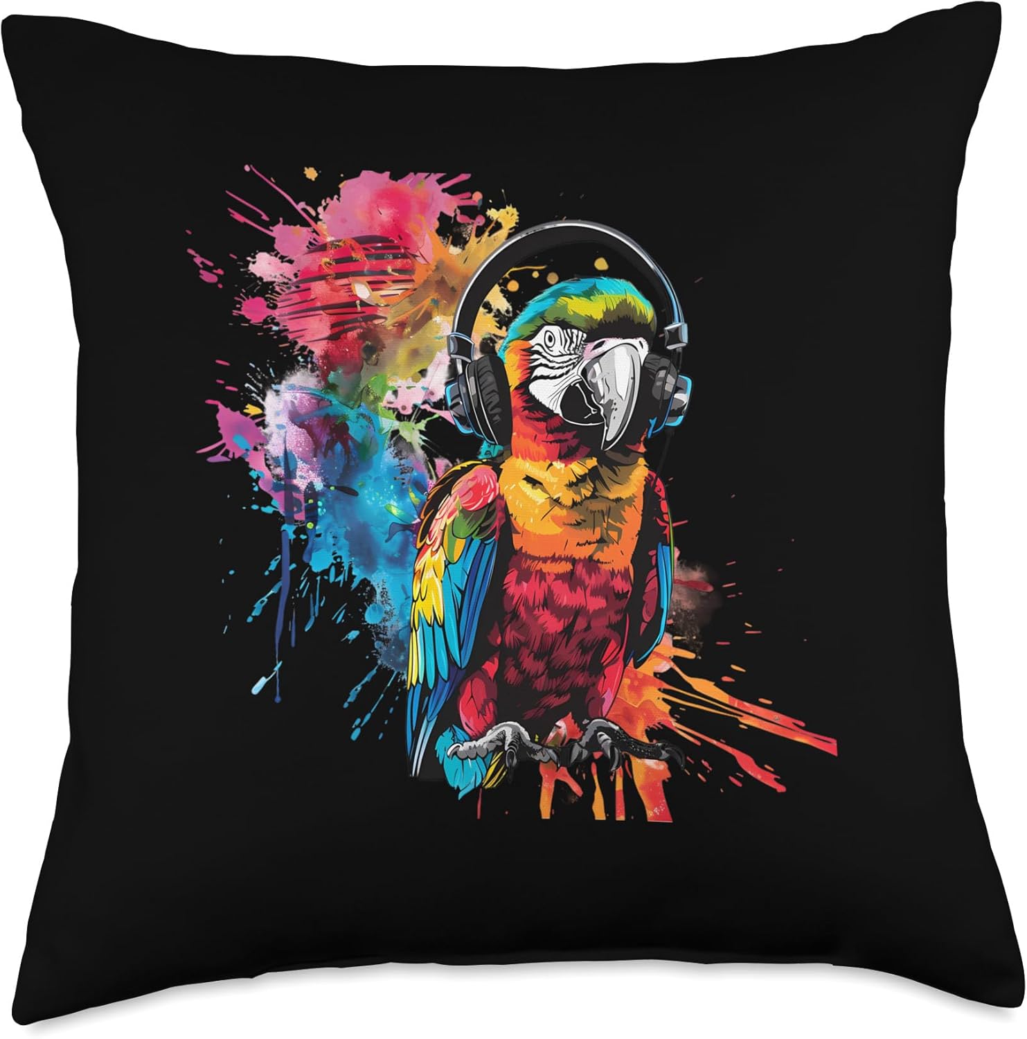 Amazon.com: DJ Parrot Bird Music Headphones Dance Club Techno Beatmaker ...