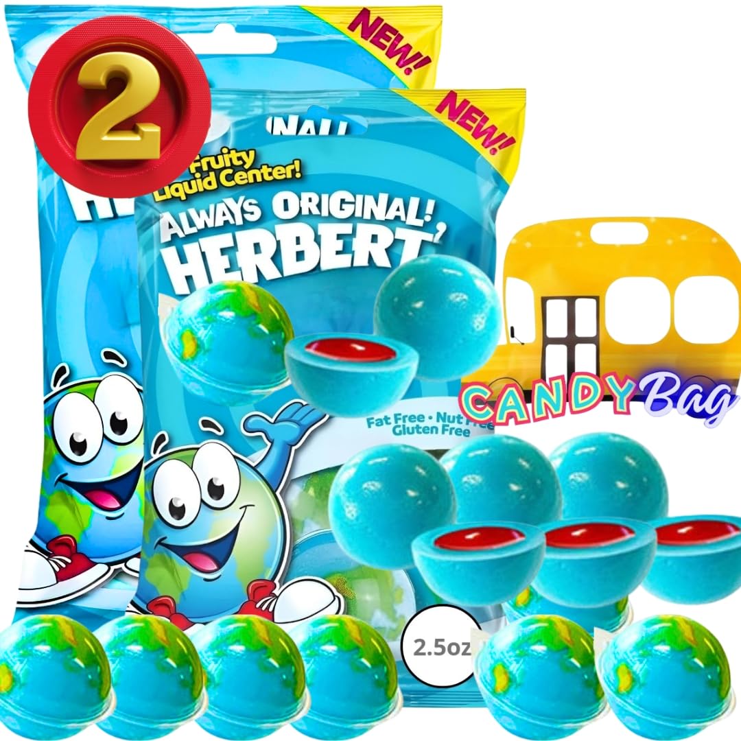 Amazon.com : (PACK OF 2) Herbert Gummies - Strawberry Planet Candy ...