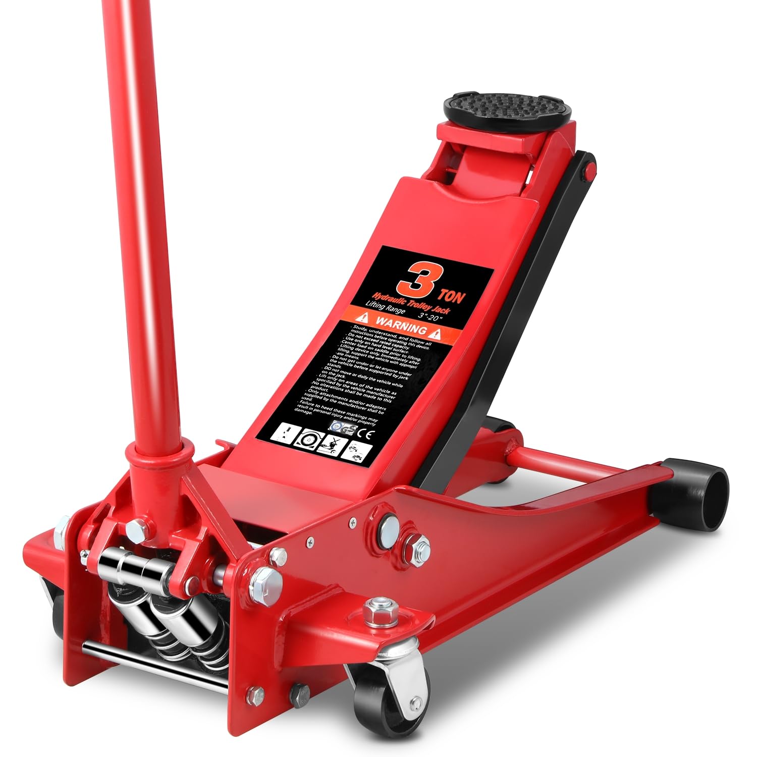 Snapklik.com : Auto Dynasty 3 Ton Low Profile Floor Jack, Heavy Duty ...